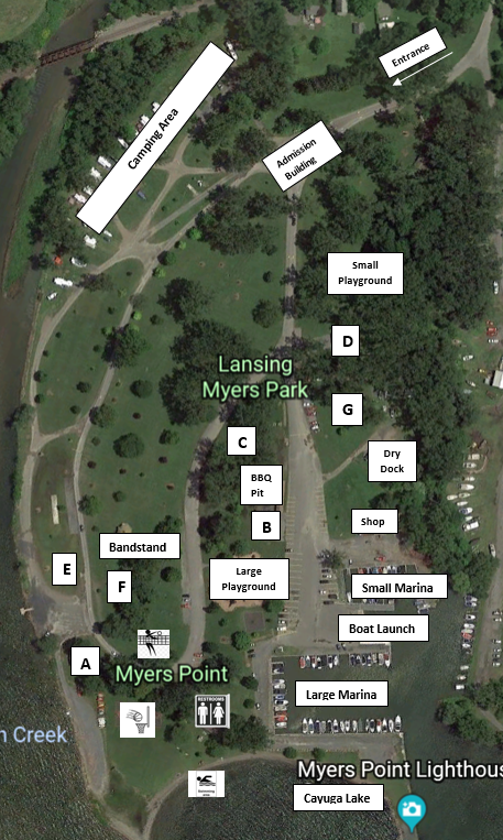 Myers Park Campsites and Amenities | Town of Lansing New York